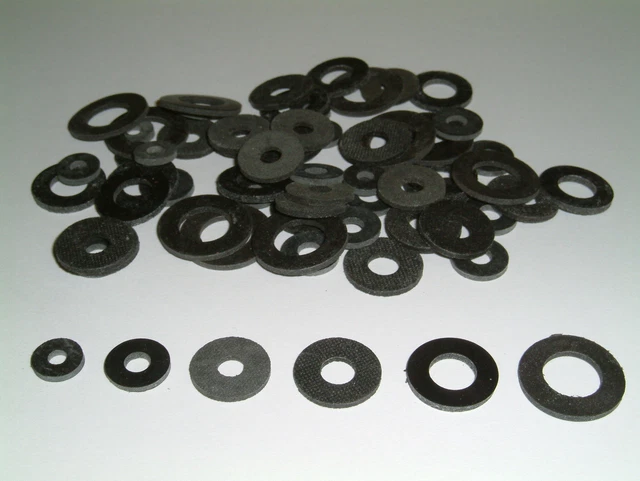 10 RUBBER WASHERS - M2,M3/M4/M5/M6/M8,M10,M12,M14 and M16 £2.65 ...