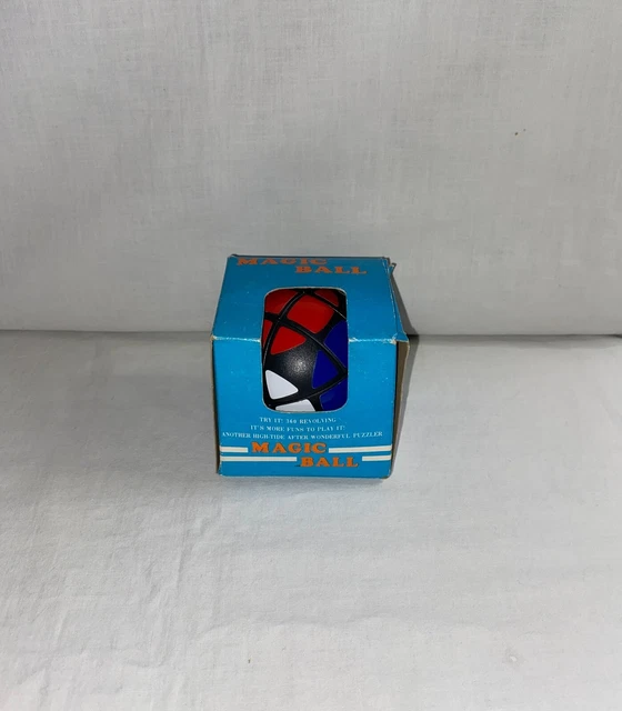 VINTAGE MAGIC BALL Spherical Rubiks Cube Puzzle Toy with BOX Taiwan $9. ...