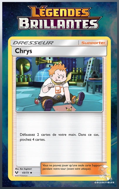 CARTE POKÉMON CHRYS 65/73 SL3.5 Soleil Lune Légendes Brillantes FR EUR ...