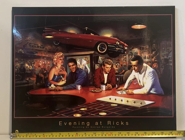 MARILYN MONROE ELVIS Presley James Dean Humphrey Bogart Evening at ...