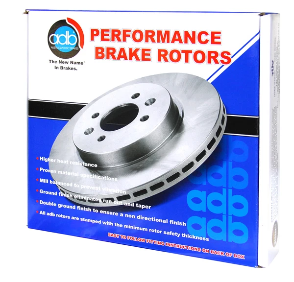 ADB PERFORMANCE FRONT Brake Rotor x2 for TOYOTA LANDCRUISER PRADO 2002 ...