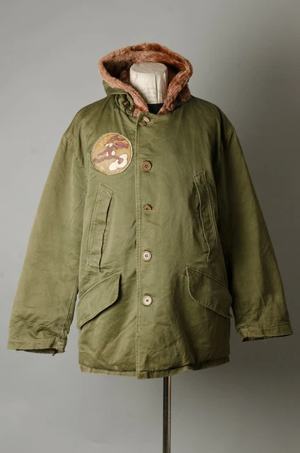 VTG 1940'S WWII USAF US Army Air Forces Type B-9 Winter Parka Bomber ...