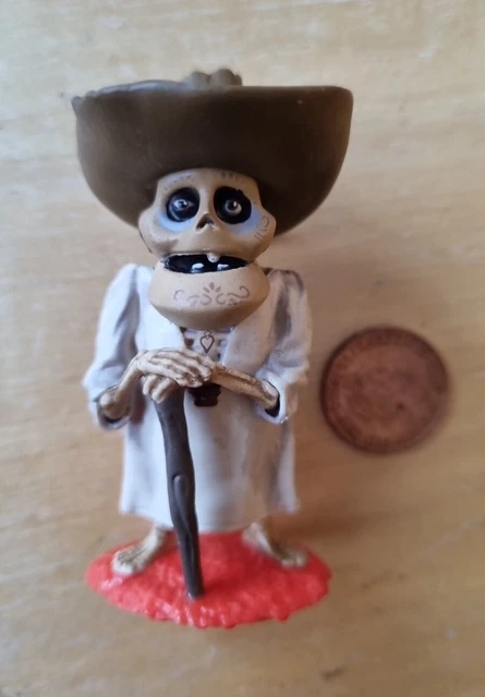 RARE JULIO RIVERA PVC Figure Disney Store Pixar Coco Skelton Figurine ...
