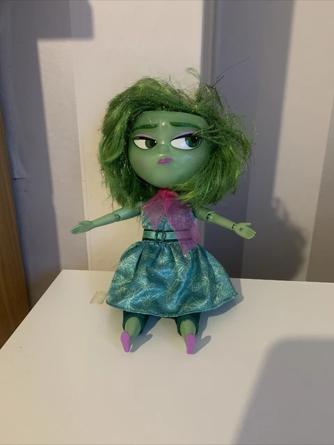 DISNEY STORE INSIDE Out Deluxe Talking Disgust Figure Doll 11 Phrases ...