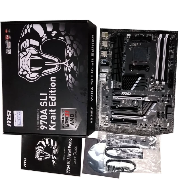 MSI 970A SLI Krait Edition AM3 PCIe SATA M.2 Motherboard Used Head £636 ...