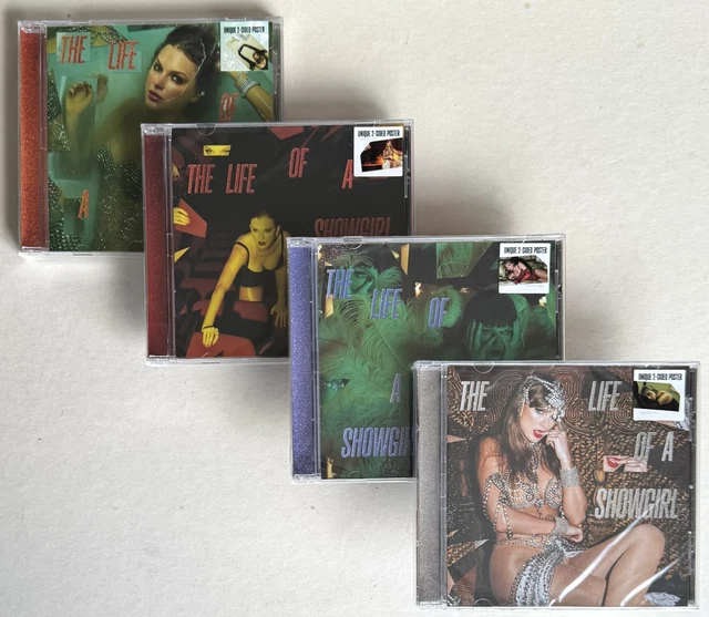 TAYLOR SWIFT * THE LIFE OF A SHOWGIRL * LIMITED EDITION 4x CD BUNDLE ...