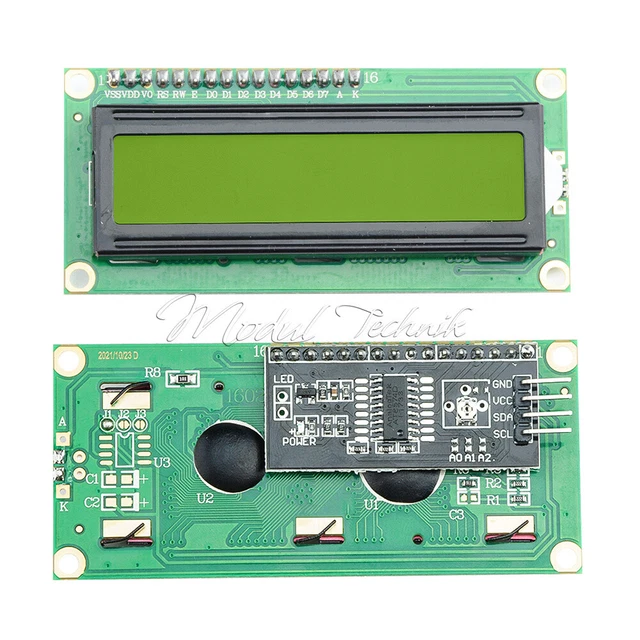 1602LCD 16X2 CHARACTER LCD Display PCF8574T PCF8574 IIC I2C Interface 5V EUR 5,15 - PicClick DE