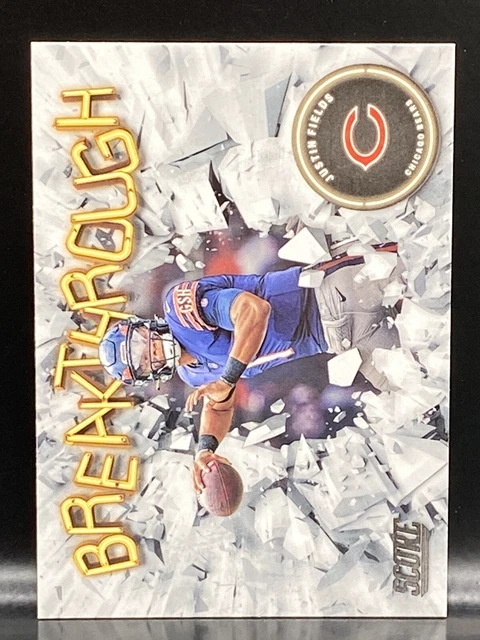 JUSTIN FIELDS 2022 Score Football Breakthrough Chicago Bears #B15 2nd ...