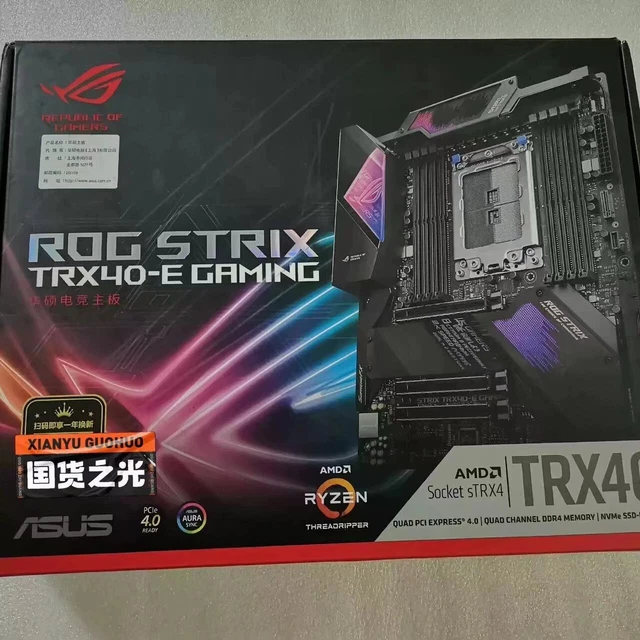 ASUS ROG STRIX TRX40-E Gaming AMD Ryzen Threadripper DDR4 ATX MB 396X ...