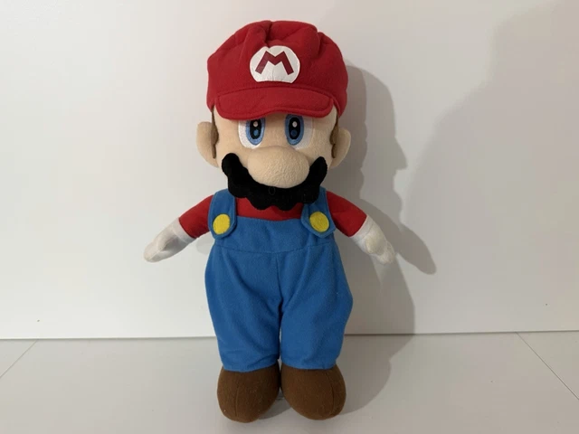VINTAGE SUPER MARIO Party 5 - 14 Inch Medium Mario Plush Soft Toy Sanei ...