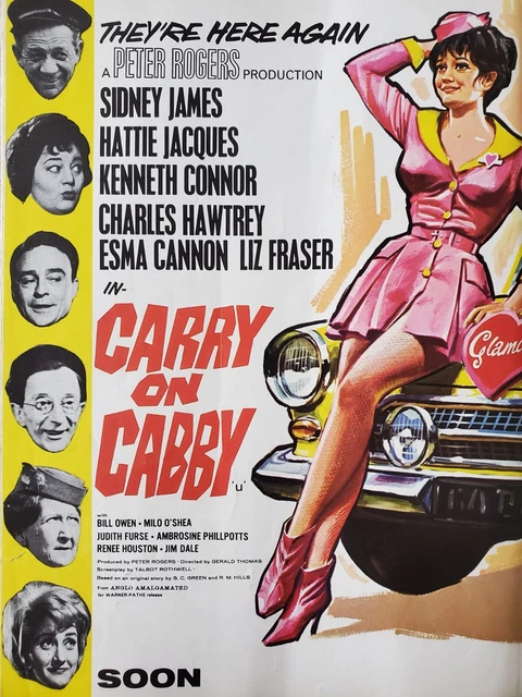 ABC FILM REVIEW Nov 1963 Carry On Cabby, Diana Dors *Small Cutout On ...