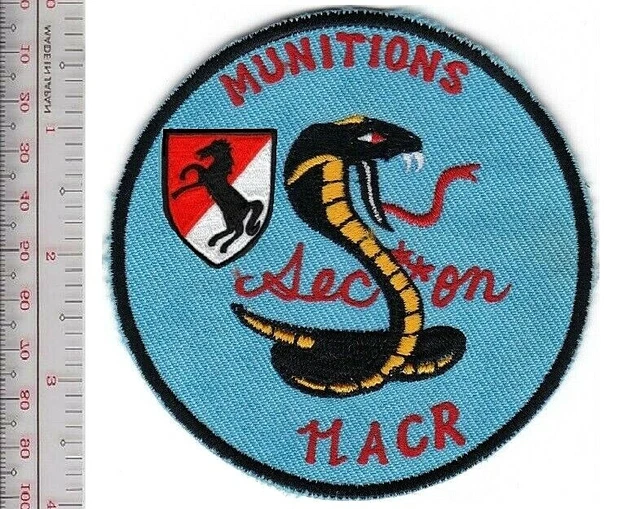 US ARMY 11TH Armored Cavalry Regiment ACR Munitions Section Unit Patch ...