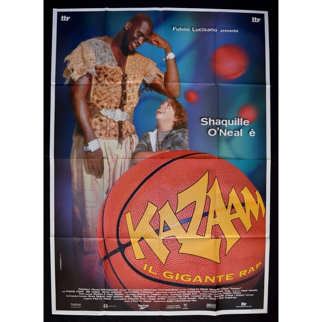 AFFICHE KAZAAM LE Géant RAP Shaquille O'Neal Musical Basketball Glaser ...