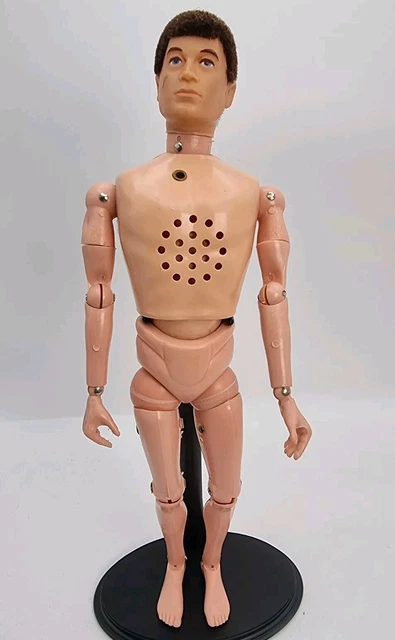 VINTAGE ACTION MAN Talking Brown Flock 1964 Palitoy Made In England VAM ...