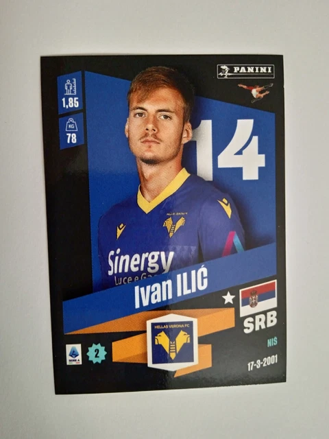 FIGURINA CALCIATORI PANINI 2022-2023 HELLAS VERONA ILIC n 156 CON VELINA EUR 1,00 - PicClick IT