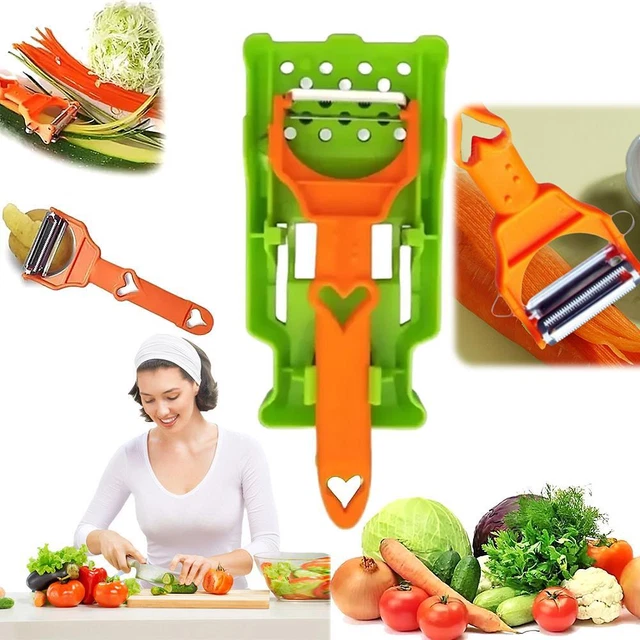 FRUIT AND VEGETABLE Peeler Swivel Blades Tool Multi Functional and ...