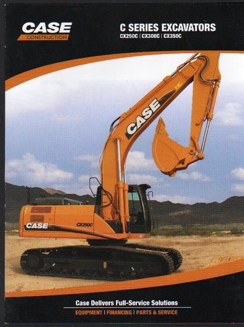 CASE &C SERIES& Tracked Hydraulic Excavator Brochure Leaflet £4.00 - PicClick UK