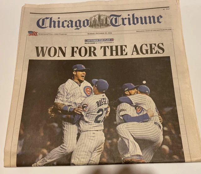 CHICAGO CUBS WIN World Series Newspaper Chicago SUNDAY Tribune NEW £5. ...