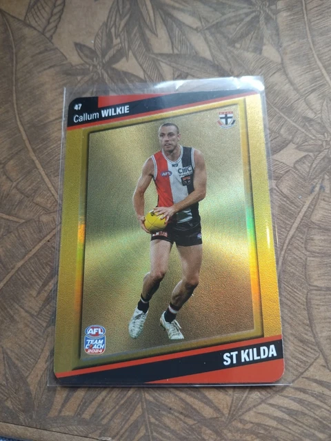 AFL SELECT 2024 Teamcoach Gold Card St Kilda Callum Wilkie $2.00 ...
