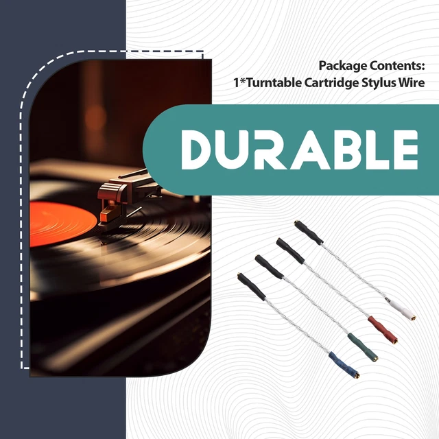 4PCS TURNTABLE Stylus 5N Pure Silver Wire Thread 50mm Enthusiast7843 ...