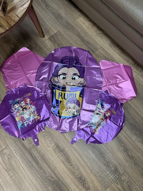 K-POP DEMON HUNTERS Foil Balloon Set Of Five Party Decoration XL Rumi ...