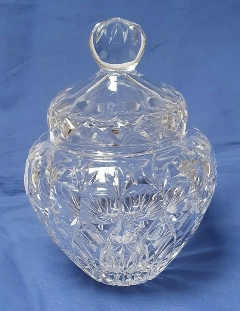 HEAVY LEAD CRYSTAL Cut Glass Bon Bon Sweet Dish & Lid #R307 £9.99 ...