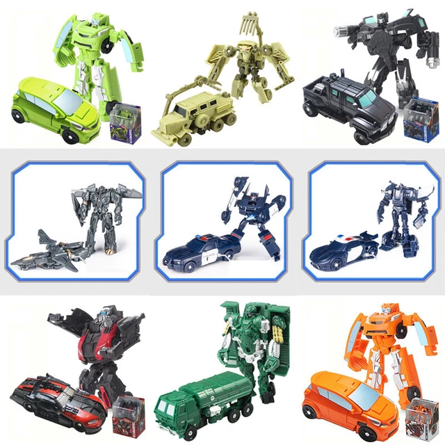 MINI TRANSFORMER OPTIMUS Prime Megatron Bumblebee Robots Car Model Kids ...