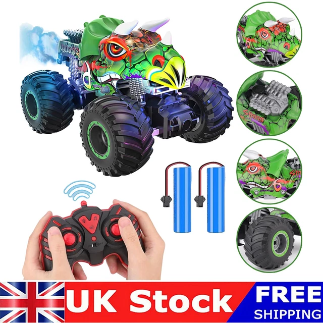 REMOTE CONTROL DINOSAUR Cars RC Monster Truck 2.4GHz Dinosaur Car Toys ...
