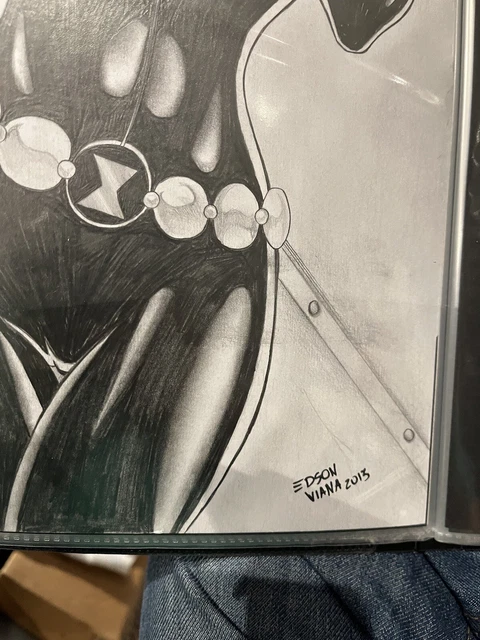 BLACK WIDOW MARVEL Comics Original Art By Edson Viana 11x17 Inch $39.99 ...