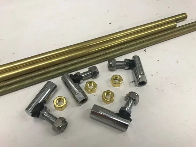 BRASS BRAKE SHIFT LINKAGE connecting rod chopper bobber cb750 xs650 ...