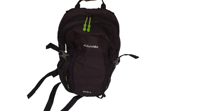 EUROHIKE - RATIO 18 Litre -Black Backpack - Day Hiking - Walking Bag ...