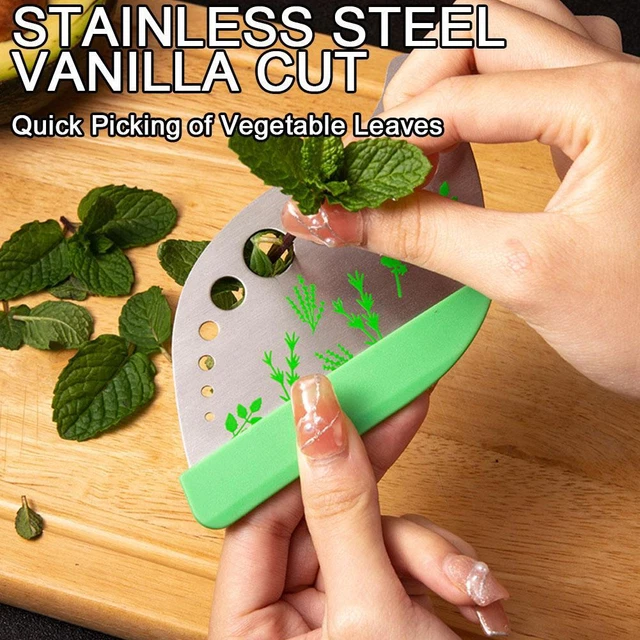 9HOLES HERB STRIPPER Stainless Steel Pealer Kitchen Vegetable Leaf ...