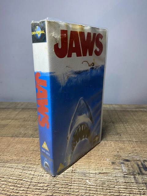 JAWS VHS VIDEO, Classic Vintage 1975 movie, film Amity Steven Spielberg ...