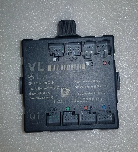 MERCEDES BENZ W204 C180 C200 C250 C300 Passenger Front Lf Door Module ...