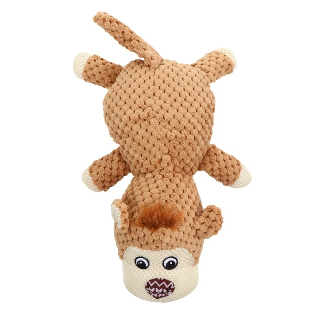 MONKEY SQUEAKY DOG Toy Pet Chew Toy Dog Playing Sound Toy Bite ...
