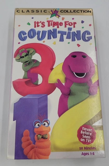 BARNEY - ITS Time For Counting (VHS, 1997) collection classique bon ...