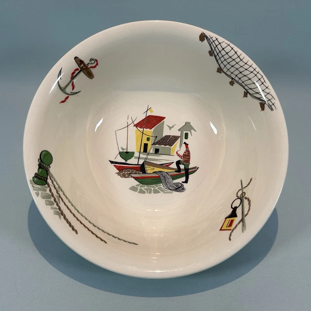 VINTAGE ALFRED MEAKIN Brixham Serving Fruit Bowl 50's £42.99 - PicClick UK