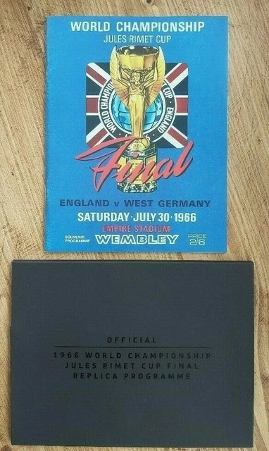 1966 WORLD CUP Final Official Replica Programme England v W Germany ...