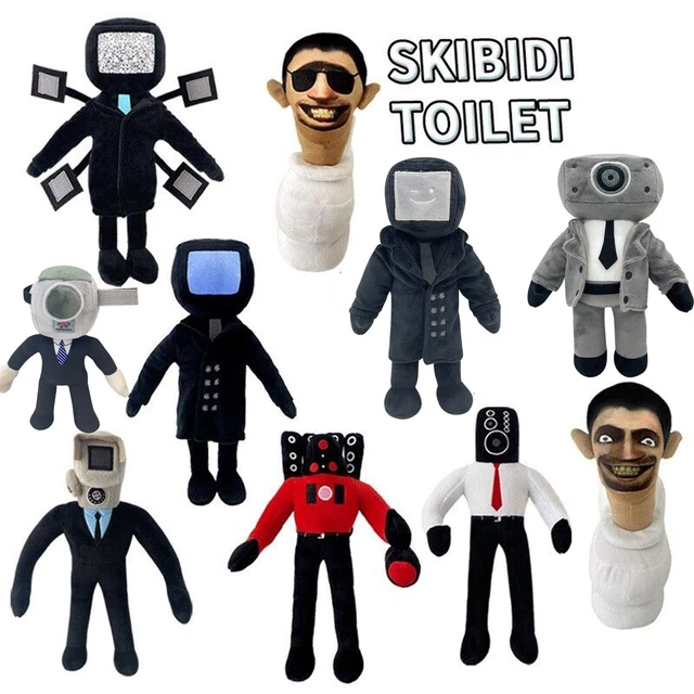 Skibidi Toilet Plush Doll Toiletman Cameraman Speakerman Funny Stuffed