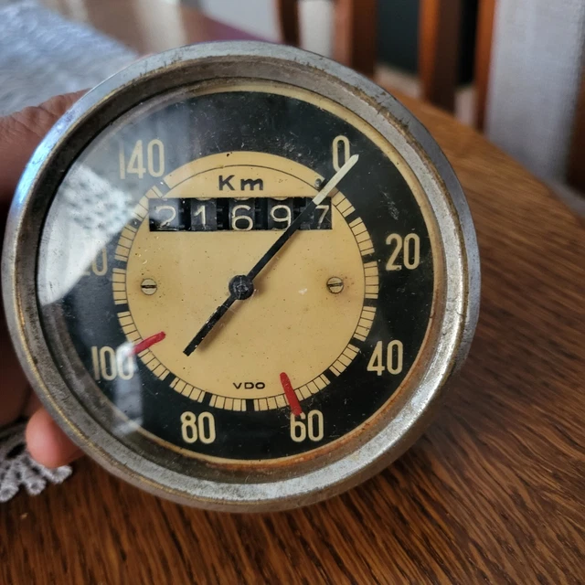 1937 VDO 140 KM/H speedometer vintage car pre-war NSU DKW Horex TRIUMPH ...