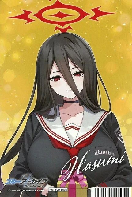 CARTE DE PERSONNAGE Hanekawa Hasumi Blue Archive 3e anniversaire 5,8 po ...