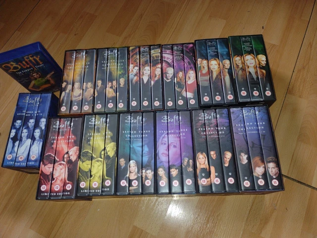 BUFFY THE VAMPIRE Slayer Complete Series 1 - 7 Box Set & Movie VHS £35. ...