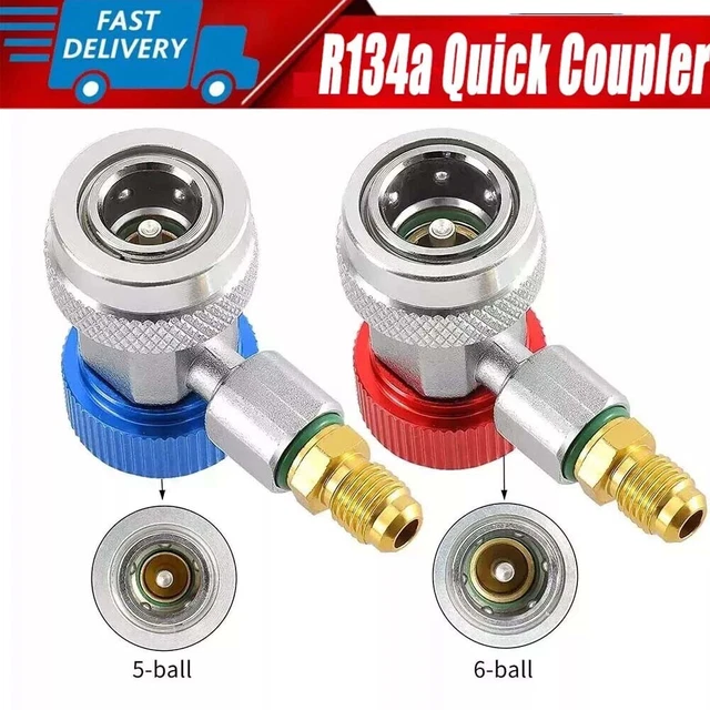 R1234yf Adapter Tech R134a Quick Coupler Adapter, Adjustable R134a ...