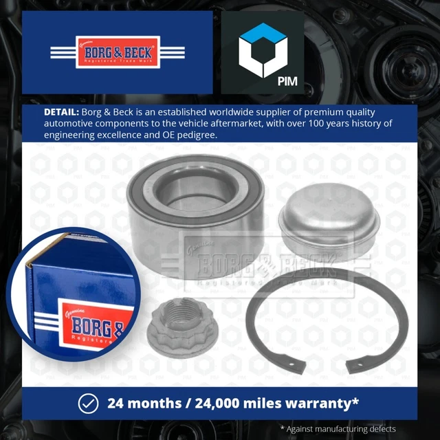 WHEEL BEARING KIT fits MERCEDES B200 W245 2.0D Front 05 to 11 OM640.941 ...