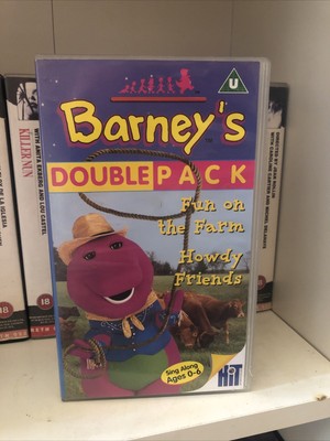 BARNEY’S (FUN ON The Farm + Howdy Friends-Vhs Video (Double Pack) £3.00 ...