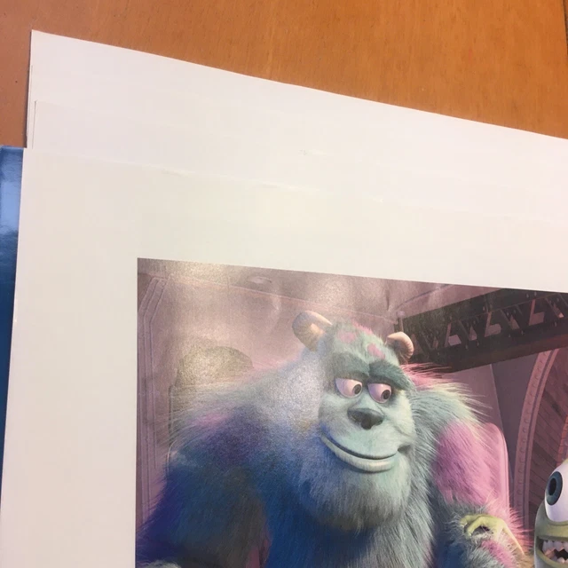 DISNEY PIXAR MONSTERS Inc. Lithograph Portfolio Set 14 X 11 Four ...