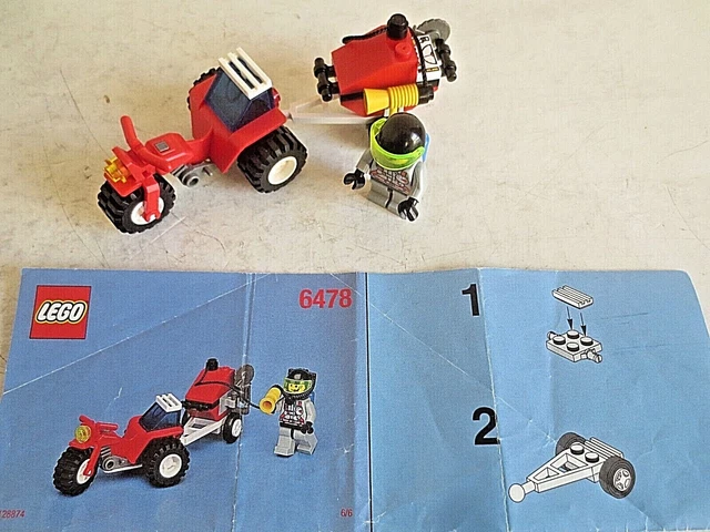 LEGO AUS SET 6478 Trike Feuerwehr Hauptquartier + Minifigur mit ...