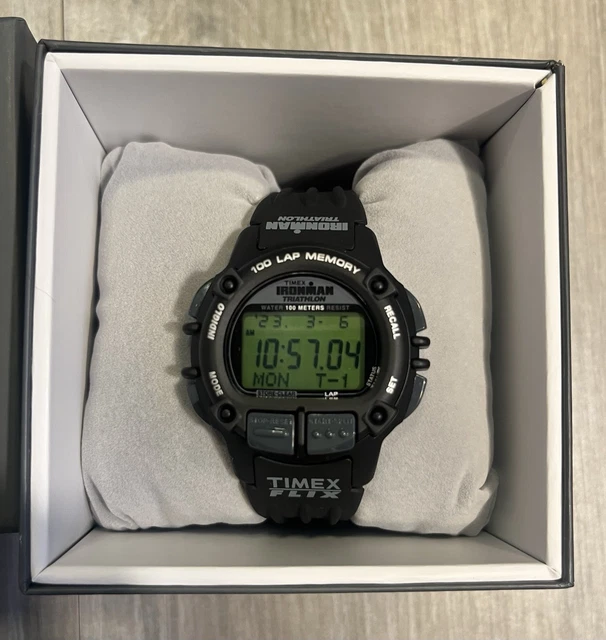 TIMEX IRONMAN TRIATHLON 42mm Digital Watch - Black - Brand New £50.01 ...