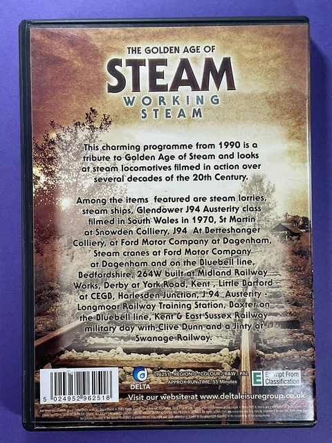 THE GOLDEN AGE of Steam, Working Steam, 2011, DVD, Cert E EUR 4,66 ...