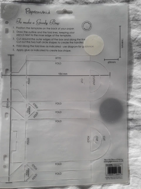PAPERMANIA CREATE-YOUR-OWN TEMPLATE (A4 size plastic template) - Goody ...